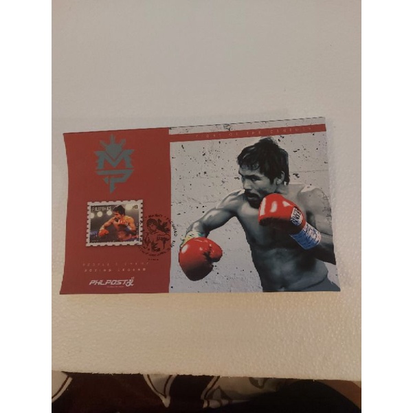 Maxi Card Manny Pacquiao with 1 value stamp hard to find | Shopee Malaysia