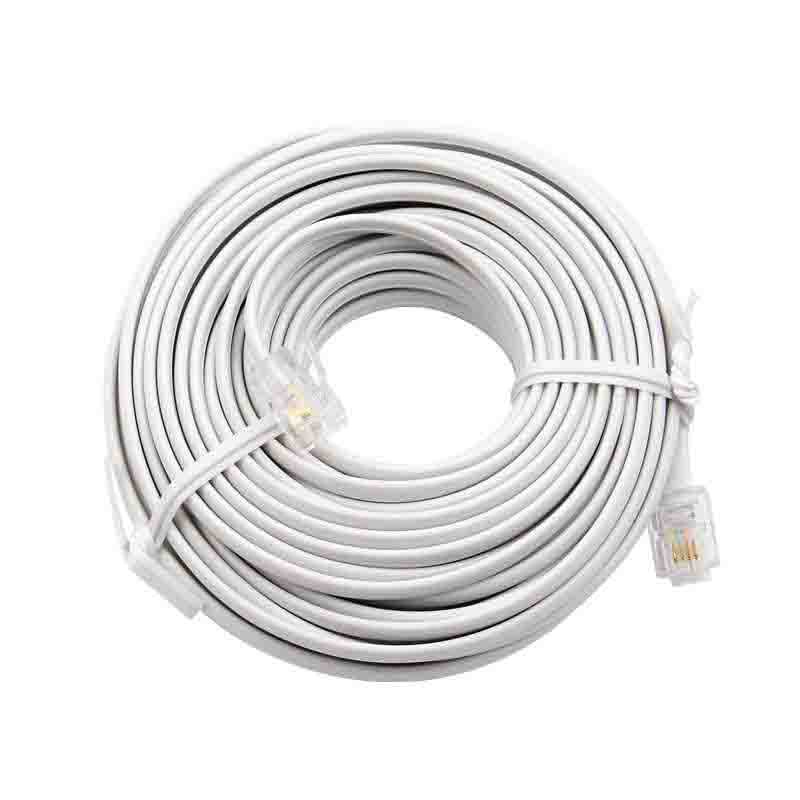 Telephone RJ11 4-line cable 20meter 6P4C Wayer cord for ADSL DSL ...