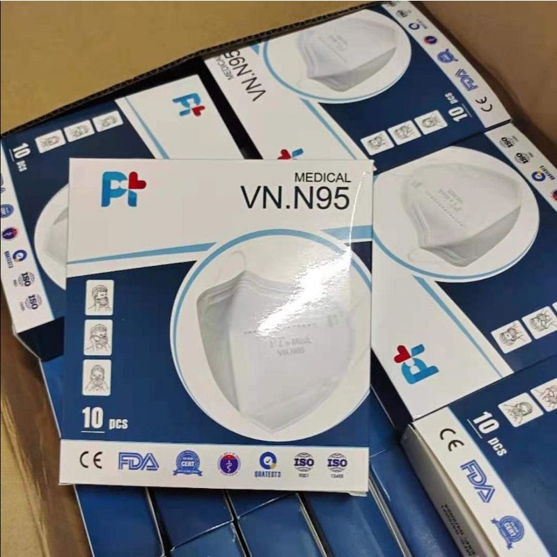 Vietnam Pi Mask Medical 4 Ply VNN95 10Pcs | Shopee Malaysia