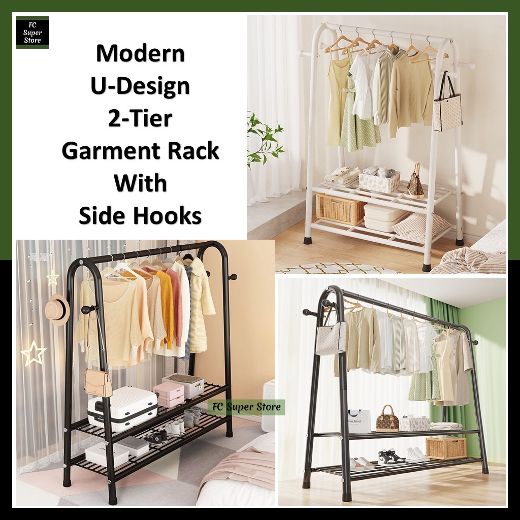 FCSS Rak Baju Besi Penyangkut Baju Clothing Rack Garment Rack Cloth ...