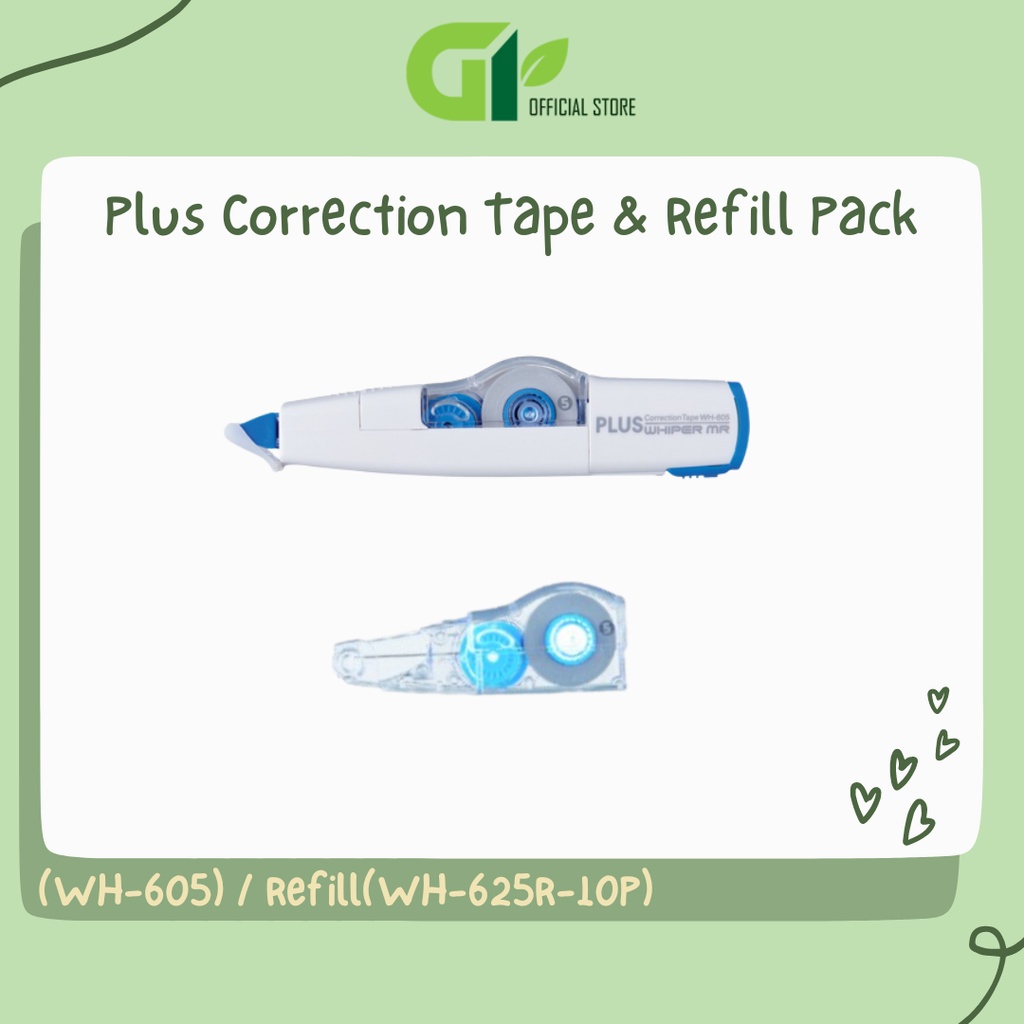 [GY Office] Plus Correction Tape Refillable 6m x 5mm (WH-605/WH-615 ...