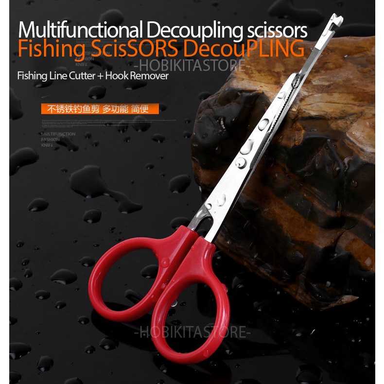 NEW!!! Gunting Serbaguna Benang Tali Cabut Matakail / Decoupler Fishing scissors multi-purpose ...