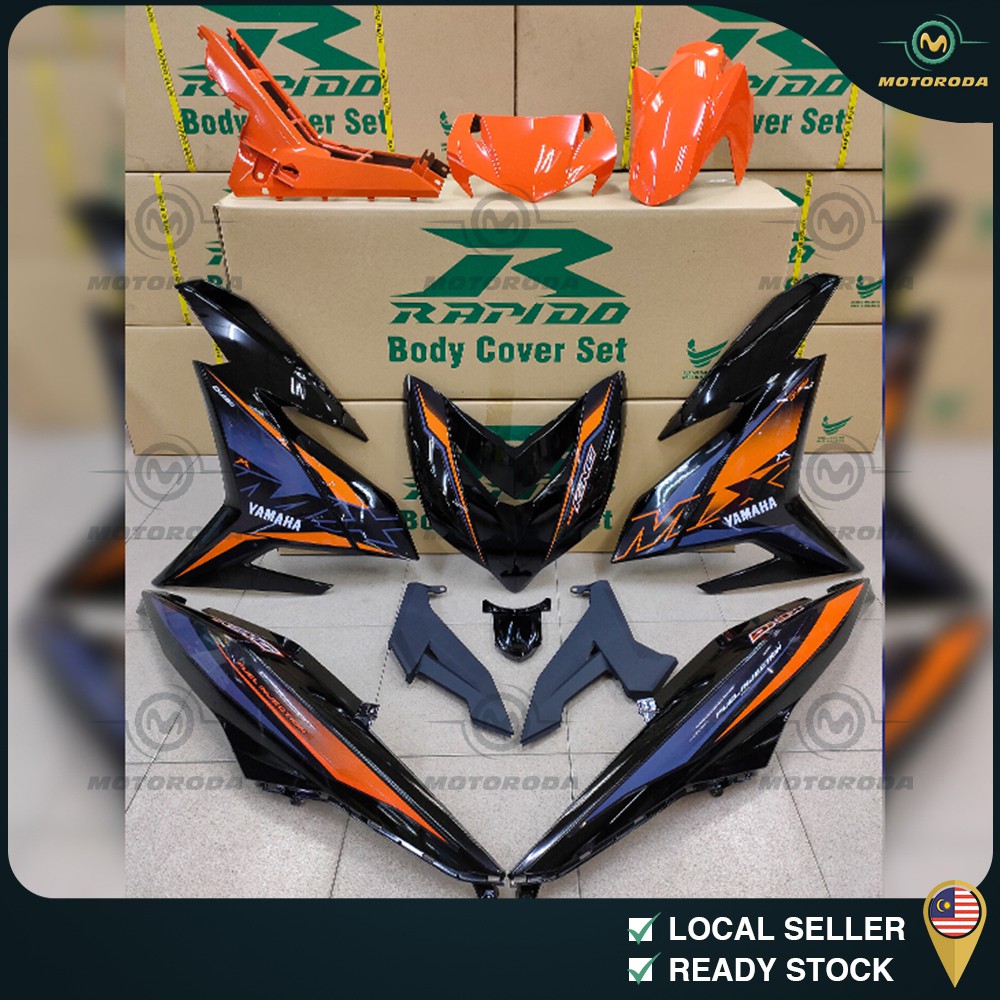 Rapido Cover Set Assembly Y15ZR V1/V2 Mx King 2020 Orange(Sitcker Tanam ...