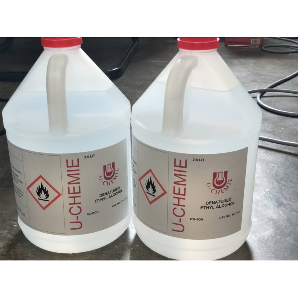 (Promo) Ethanol 95% denatured/Ethyl Alcohol 2.5L /25L | Shopee Malaysia