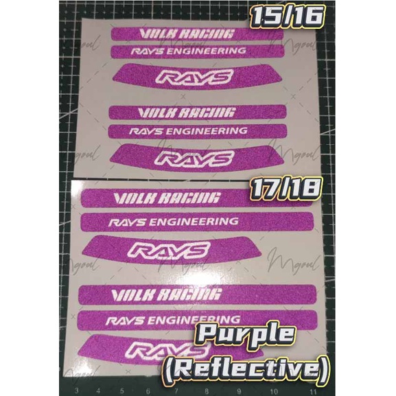 [READYSTOCK]VOLK RACING Ce28 CR II CE28 SL HIGH GRADE RIMS STICKER ...