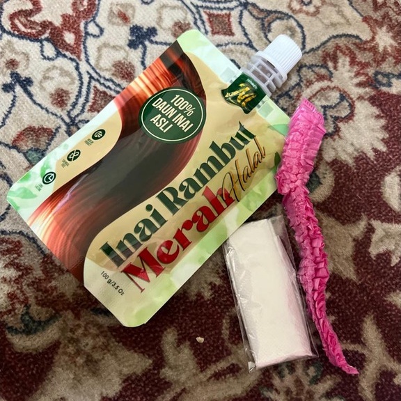 Inai Rambut Halal Hair Henna Natural Hair Colouring Hair Colour Halal ...