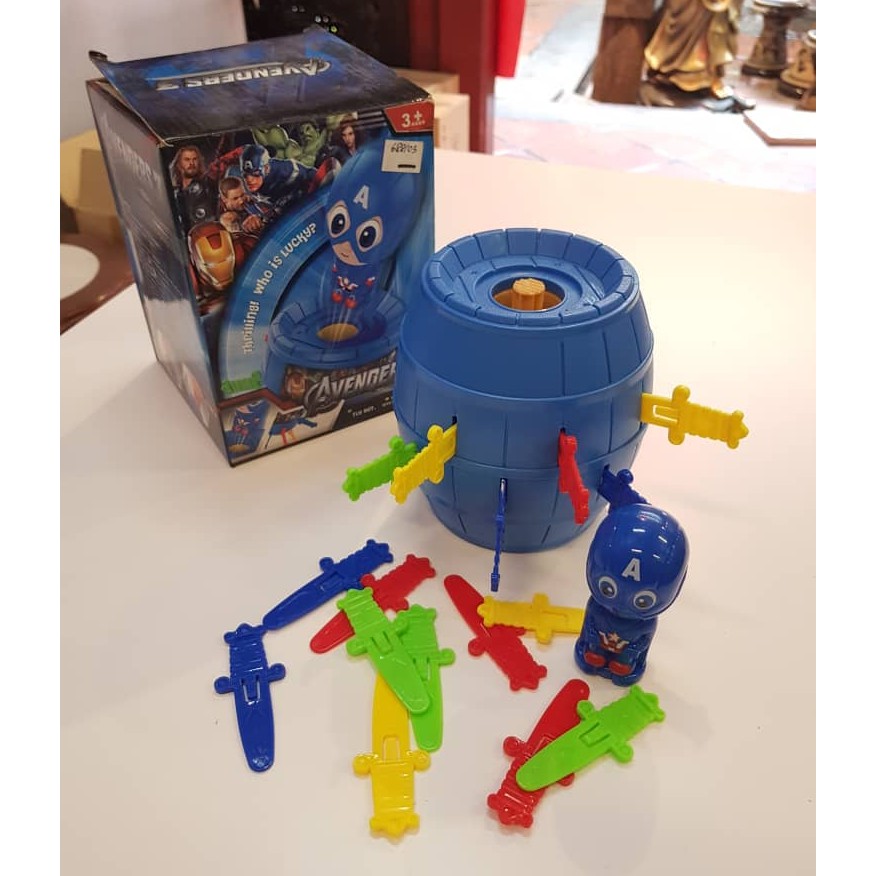 Avengers Pop Up Barrel Lucky Game Size 16cm x 12cm x 12cm | Shopee Malaysia