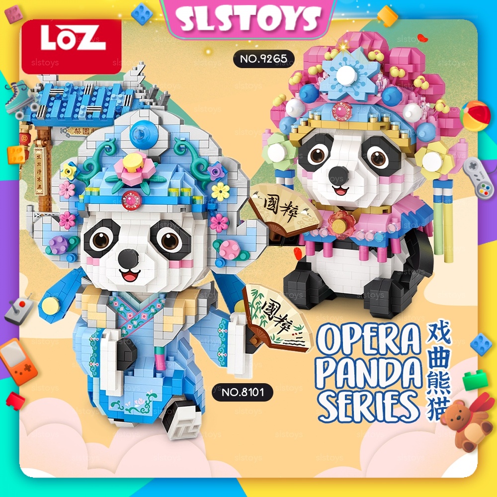LOZ IDEAS Mini Block iBLOCK FUN 9265 8101 Chinese Opera Panda Classic ...