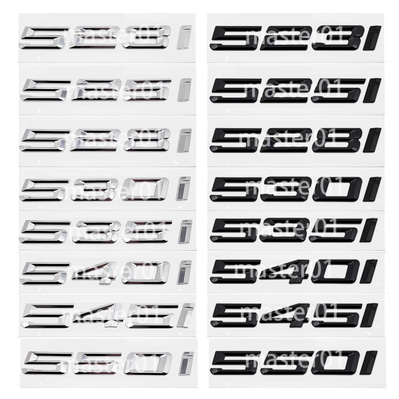 Metal BMW 523i 525i 528i 530i 535i 540i 545i 550i Car Sticker Modified ...