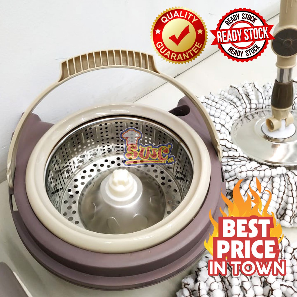 360° Easy Spin Mop / Fashion Sport Car Mop with 360° Wheel / Mop Beroda ...