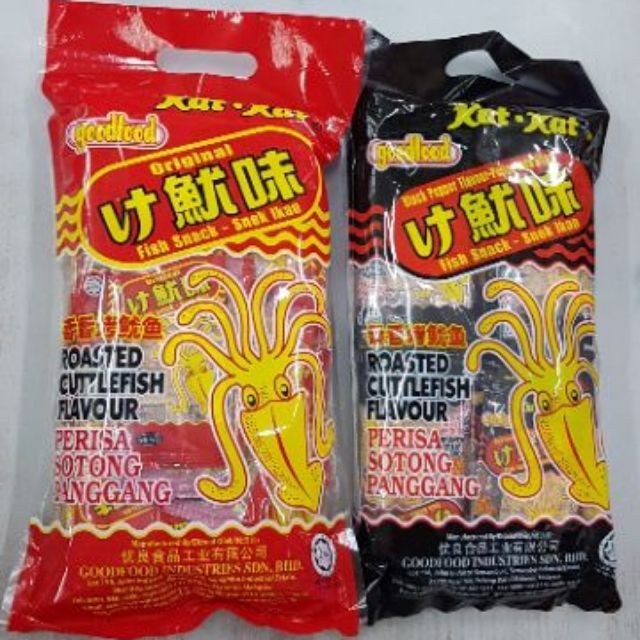 30 Packs Kat Kat Roasted Cuttlefish Flavour Perisa Sotong Panggang Fish ...
