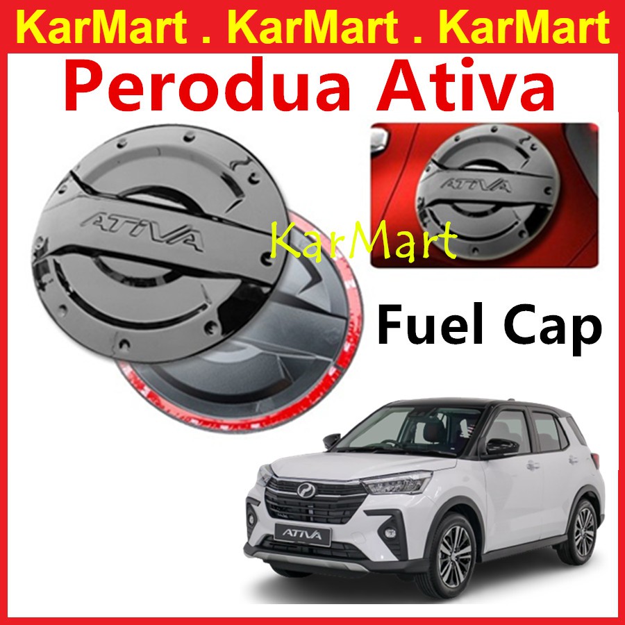 Perodua Ativa PIANO BLACK Fuel Cap Cover Perodua Ativa Accessories gad ...
