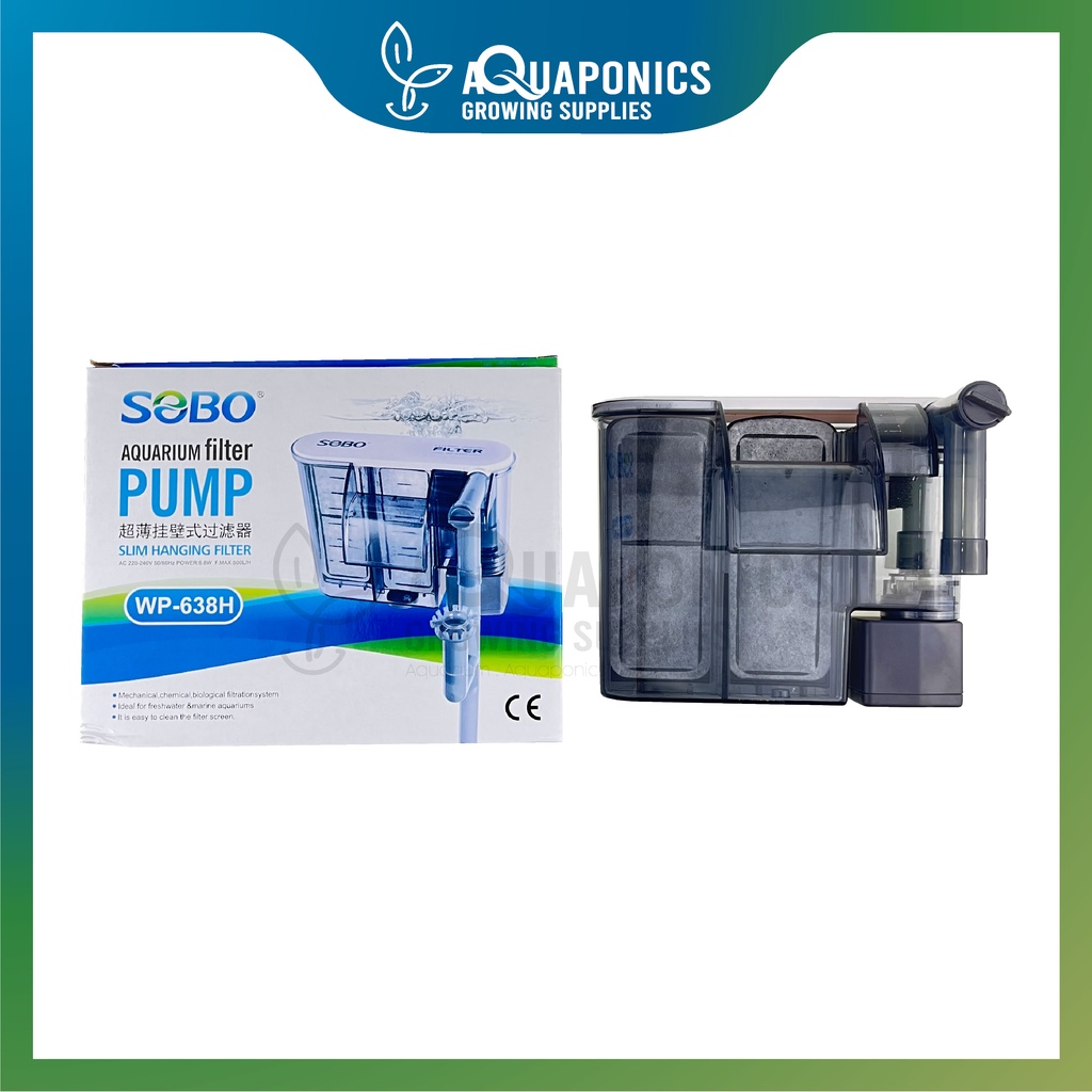 SOBO Aquarium Slim Hanging Filter Hang On Filter Wall Mount Filter WP-618H WP-628H WP-638H WP ...