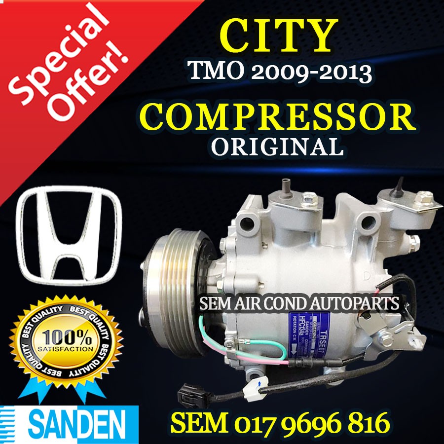 HONDA CITY TMO 2009-2013 YEAR TRSE07 5PK ORIGINAL JAPAN SANDEN ...