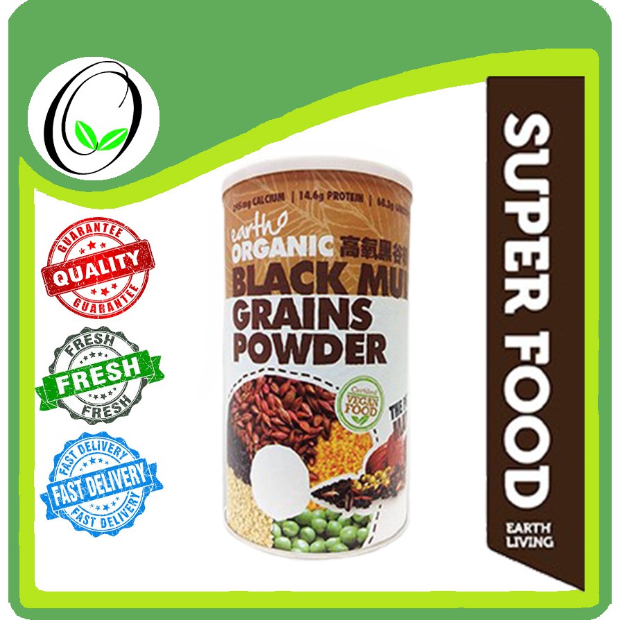 EARTH ORGANIC BLACK MULTI GRAIN POWDER 500g (Exp 4/2025) EARTH LIVING ...