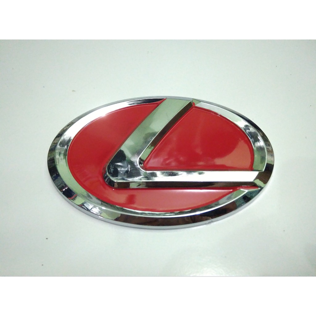 MERAH RED LEXUS Emblem Chrome Front AGYA and VIOS LIMO Gen 2 Red Lexus ...