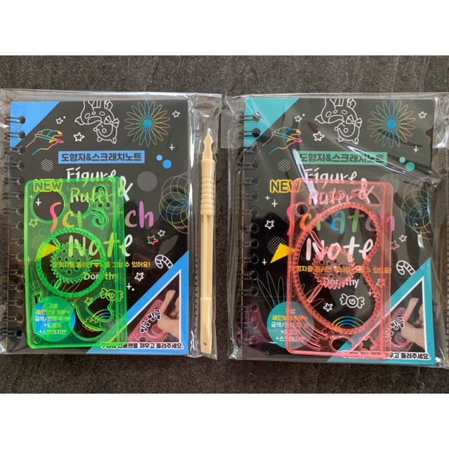 A6 Spiral Scratch Notes with Pattern Template (2 Books/Set) | Shopee ...