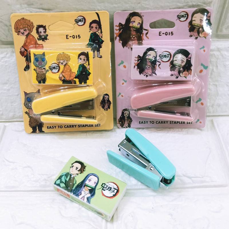 Demon Slayer Kimetsu No Yaiba Cute Anime Mini Stapler Set Japanese ...