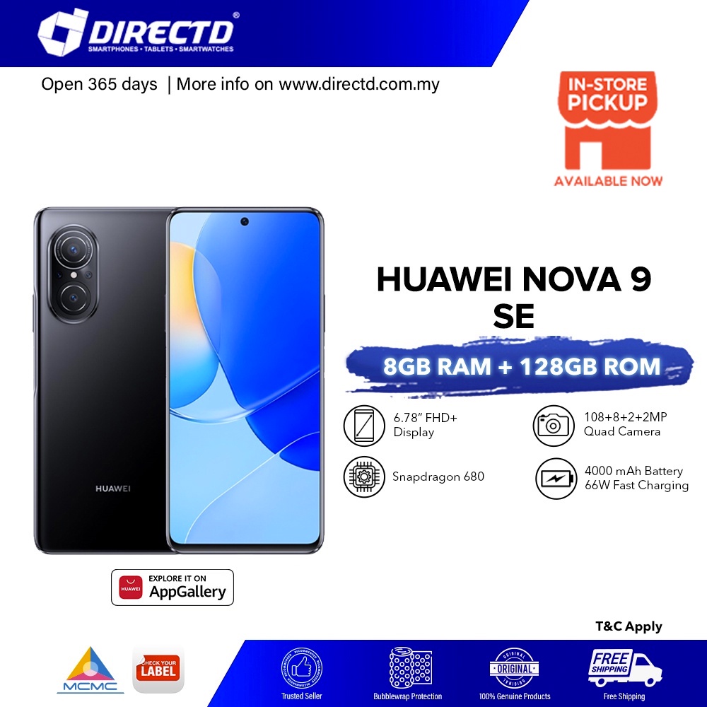 HUAWEI Nova 9 SE [8GB RAM | 128GB ROM] | Shopee Malaysia