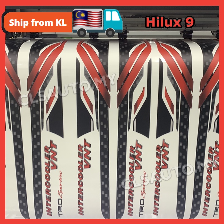 Toyota Hilux Body Sticker Car Side Lining Original Design 9 Pelekat ...