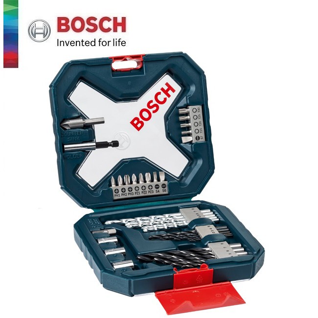 BOSCH 34pcs X-Line Classic Drill & Screwdriver Bit Set - 2607017405 ...