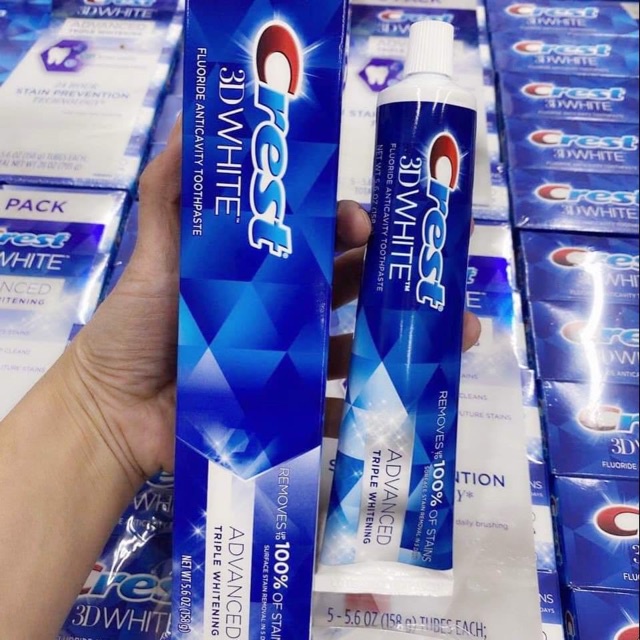Crest 3D WHITE ADVANCED WHITENING Toothpaste 158G Usa (1 Tube) | Shopee ...