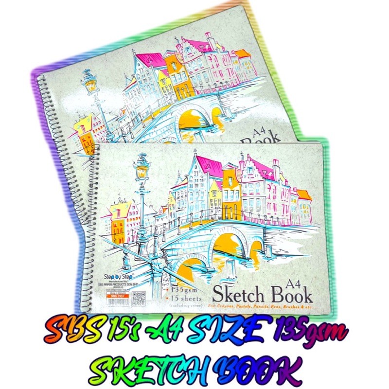 AKINA SAVE A4 Size B4 size B5 size A3 Size SBS Sketch Book BUKU LUKISAN ...