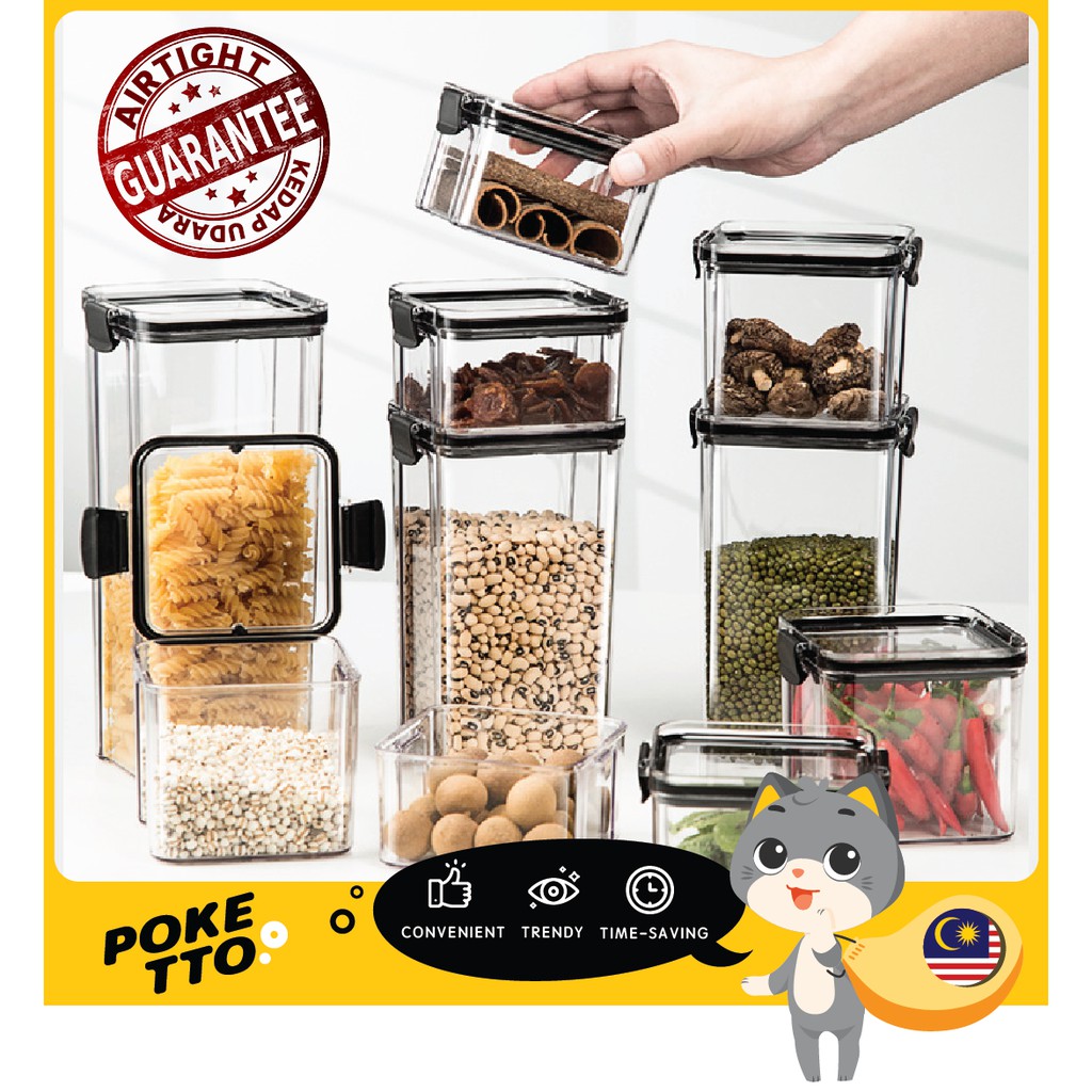 【Ready Stock】Poketto Food Container Airtight Bekas Makanan Kedap Udara ...
