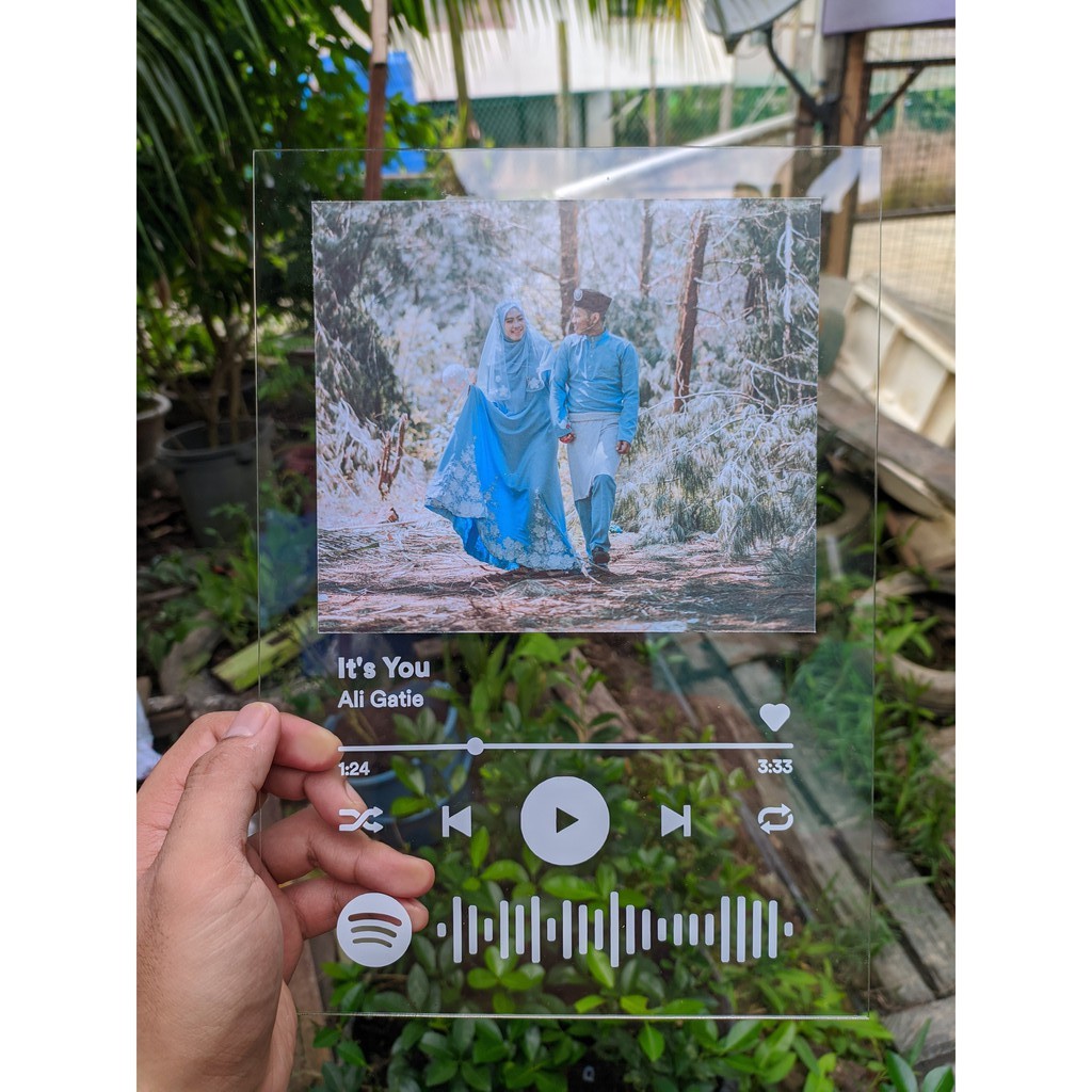 Acrylic Spotify Plate and Wedding Sign A4 & A5 size Waterproof Photo ...
