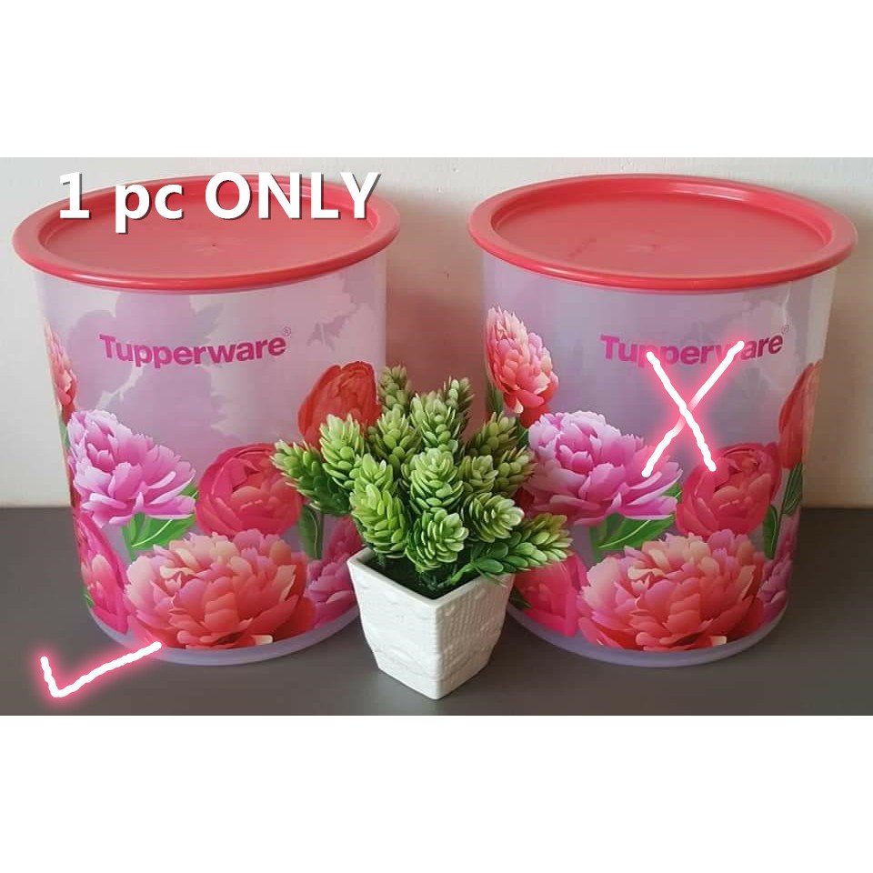 Tupperware One Touch Blooming Peonies LARGE 1X3L only (FOOD CONTAINER ...
