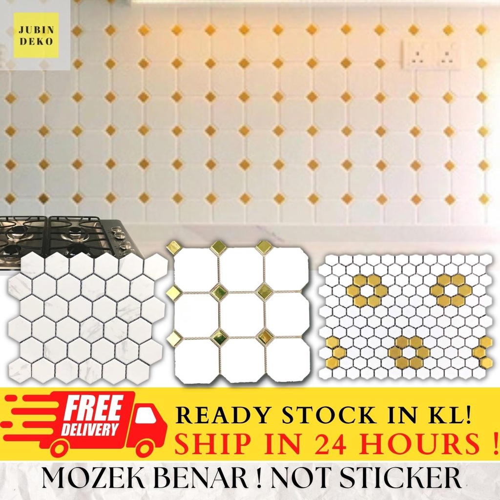 [NOT STICKER] MOSAIC TILES /BACKSPLASH TILES/MOZEK/JUBIN DINDING ...