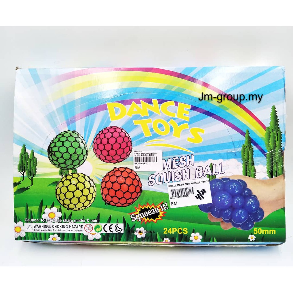 SMALL MESH SQUISH BALL 24PCS (READY STOCK) | Shopee Malaysia