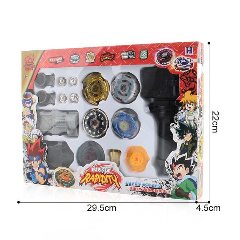 Metal Exciting Beyblades Master Fusion Set With Mixed Color And Tools ...