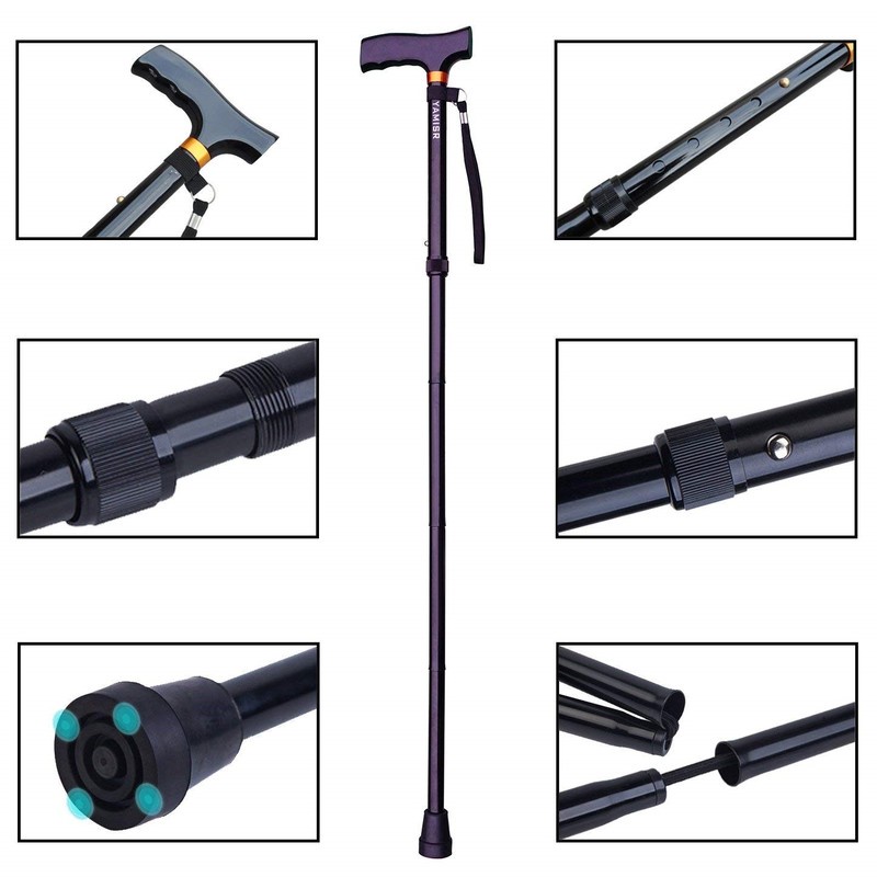 🌄 Hiking Stick Outdoor Walking Stick Trekking Pole Anti-Shock ...