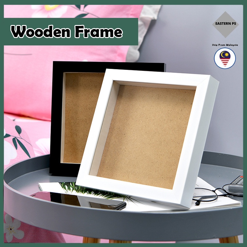 3D Hollow Art Flower Frame For DIY Photo, Duit Hantaran Shadow Box Rose ...