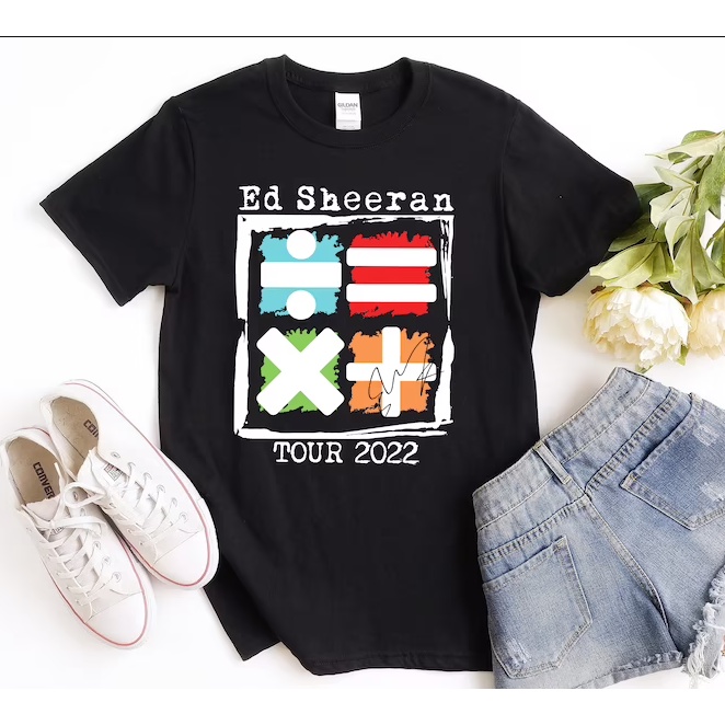 Ed Sheeran 2022 Tour Shirt, The Mathletics Concert Music Tshirt ...