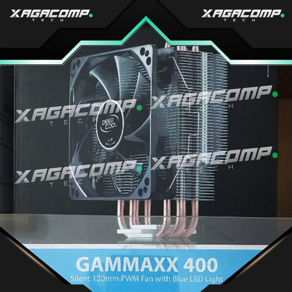 Deepcool FAN CPU COOLER GAMMAX 400 - 12cm Universal Socket | Shopee ...