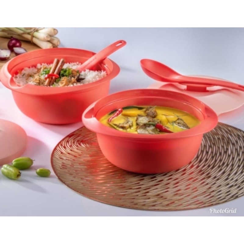 Tupperware Round Server With Serving Spoon 1.6L (1) | Shopee Malaysia
