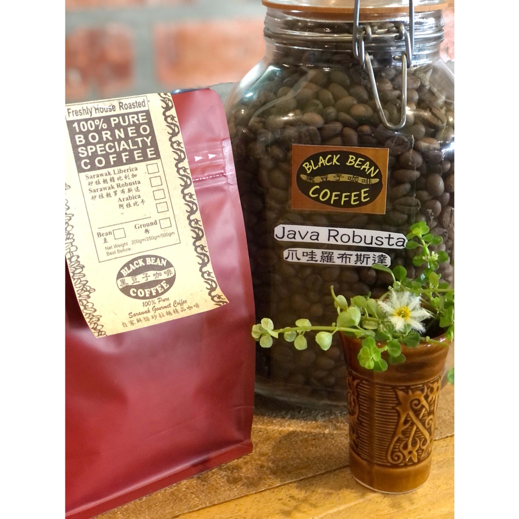 [Black Bean Coffee] Java Robusta 爪哇罗布斯达 250g Freshly roasted specialty ...