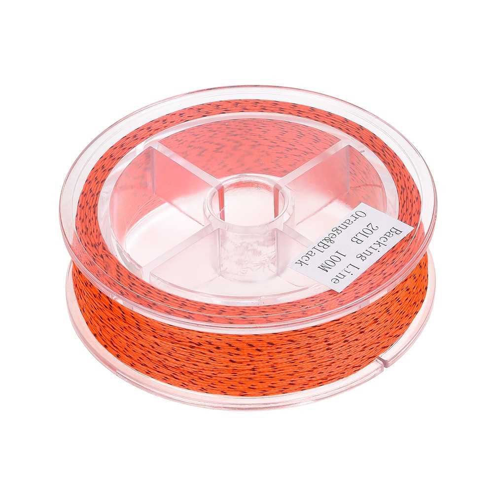 100M 20LBS Braided Nylon Fly Line Fly Fishing Backing Line (black ...