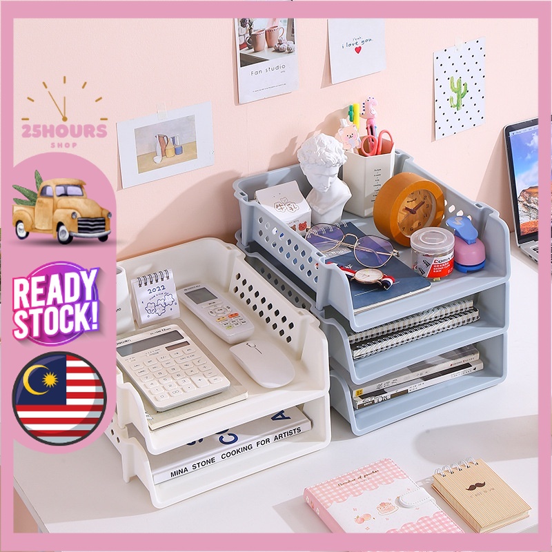 Document Rack Office Table Storage File Organizer Document Rak Paper ...