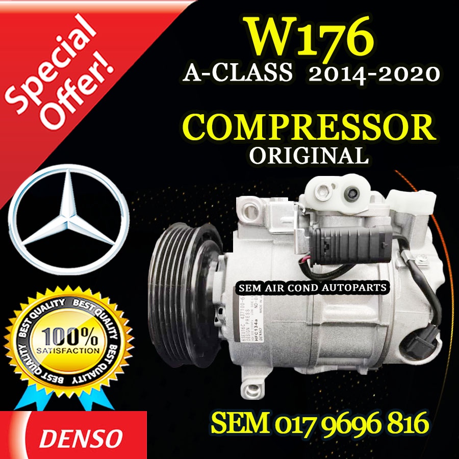 MERCEDES-BENZ W176 A-CLASS 2014-2020 YEAR 6SEU16C 5PK ORIGINAL DENSO ND ...
