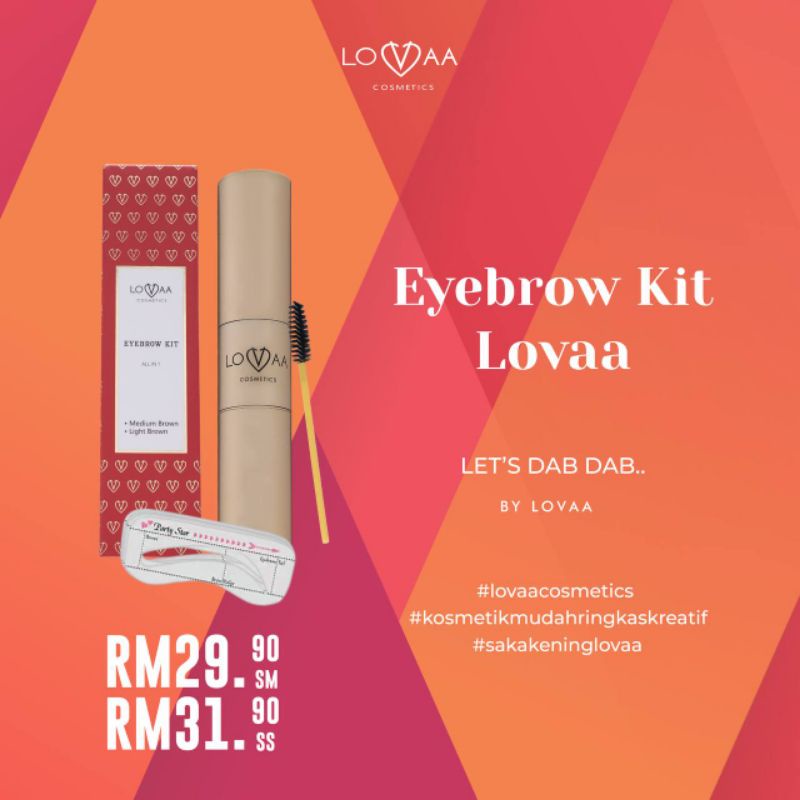 💥READY STOCK💥Lova Eyebrow Kit 2 in 1💯ORIGINALHQ | Shopee Malaysia