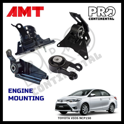 AMT TOYOTA VIOS 1.5 NCP150 2013-21 ENGINE MOUNTING SET [4 PIECE ...