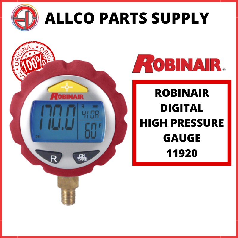 ROBINAIR DIGITAL GAUGE (HIGH PRESSURE) 11920 (CALCULATE 17 DIFFERENT ...