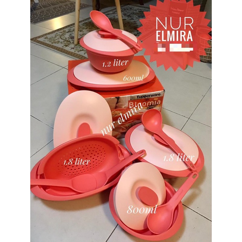 🔥tupperware blossom blommia (1 set) | Shopee Malaysia