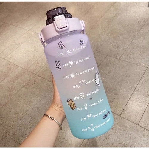 Premium Viral Bottle 2 Liter Drinking Bottle Free 2D & 3D Stickers 2L ...