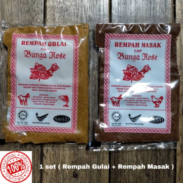 Rempah gulai dan masak cap bunga rose original murah | Shopee Malaysia