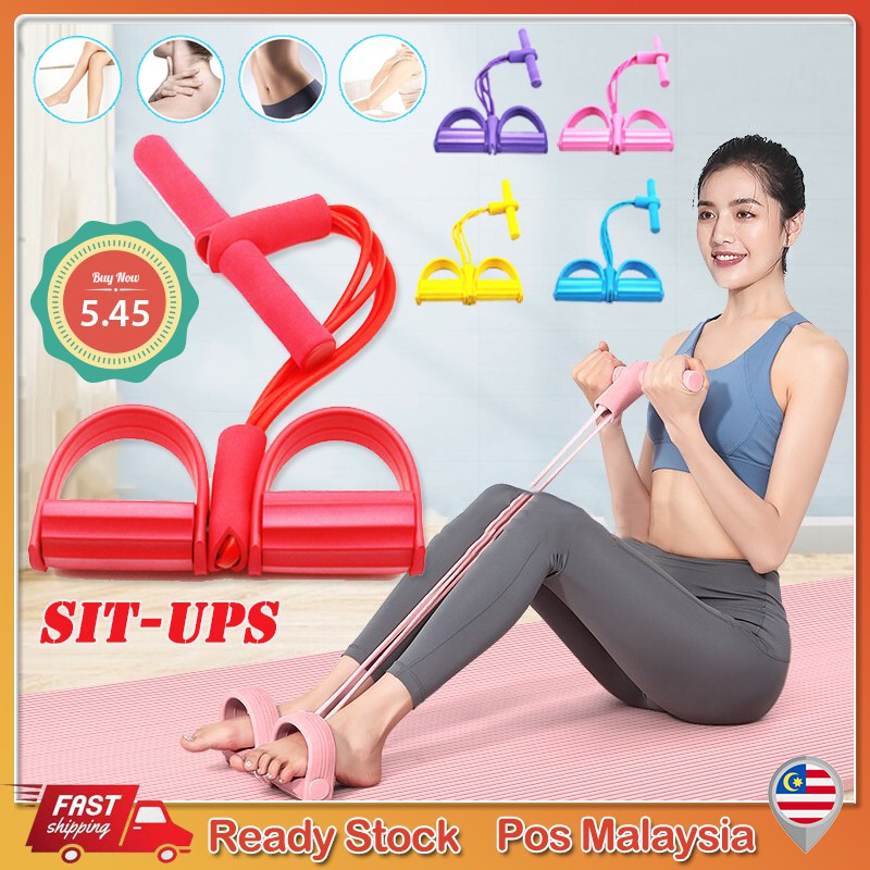 Pedal Rope Resistance band Effective Easy Use Home Sit Up Abdominal ...