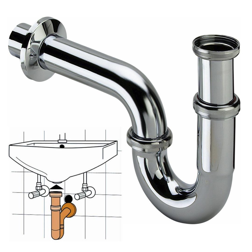 Bottle Trap Classica Italiano siphon hose pipe, stainless steel sink ...